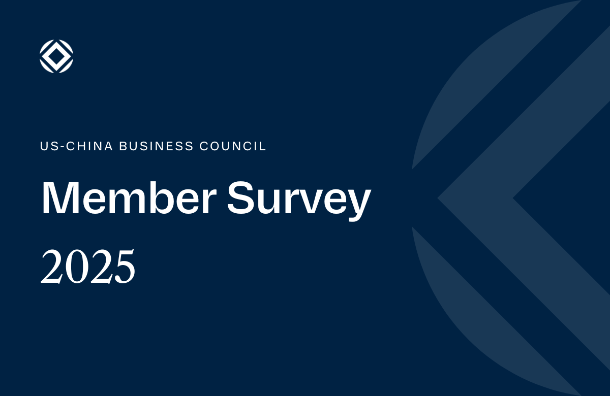 Sean Stein - The US-China Business Council